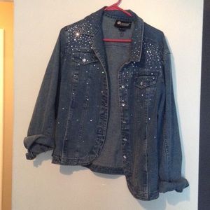 33% off Jackets & Blazers - Bling Jean jacket from Macey's closet on ...