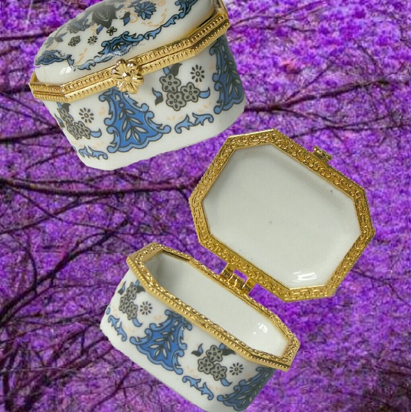 Jewelry | So Cute Porcelain Trinket Stash Box Small | Poshmark