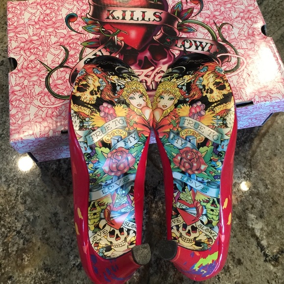 Ed Hardy | Shoes | Ed Hardy Heels | Poshmark