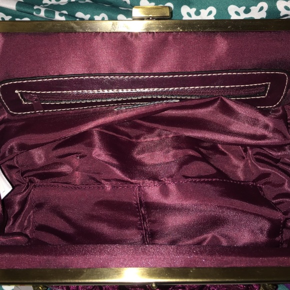 Apt. 9 | Bags | Apt 9 Burgundy Crushed Velvet Hand Bag | Poshmark