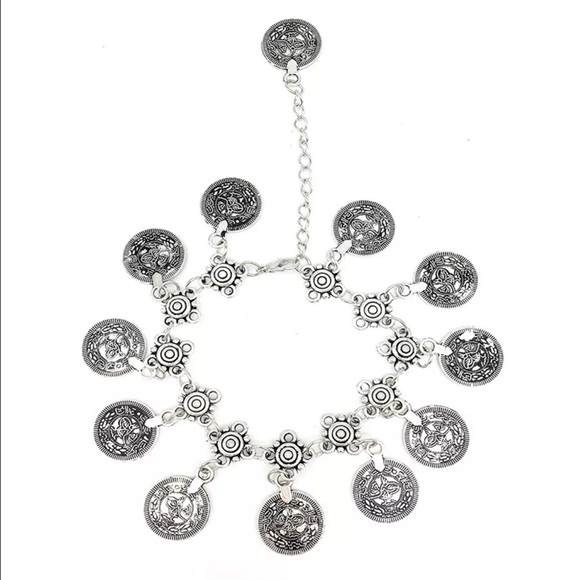 Jewelry | Silver Boho Coin Anklet Or Bracelet | Poshmark