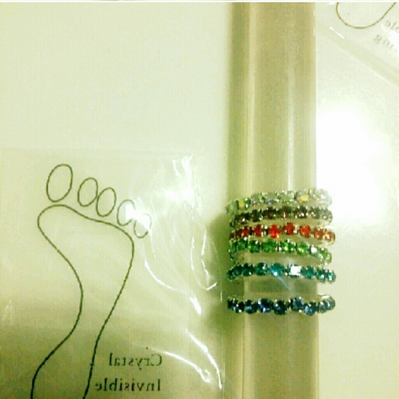 Jewelry | Any 4 Birthstone Crystal Toe Rings | Poshmark