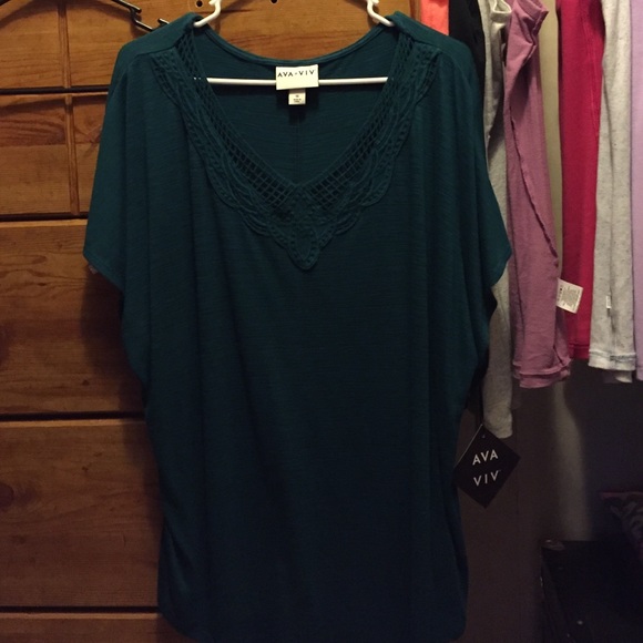 Ava Viv | Tops | Ava Viv Short Sleeve Shirt | Poshmark