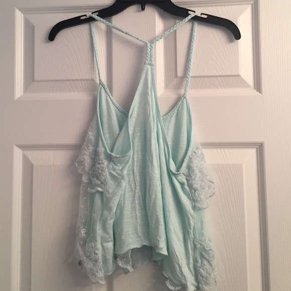 Abercrombie & Fitch | Tops | Abercrombie Racerback Lace Tank | Poshmark