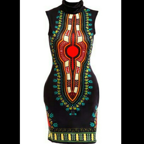 KD Envy | Dresses | Java Print Dashiki Dress | Poshmark