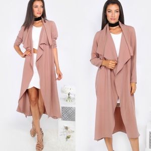 Lilacs & Lace | Tops | Blush Duster Coat | Poshmark