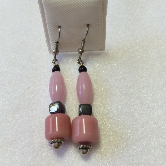 Lia Rosa | Jewelry | Handmade Ooak Glass Ceramic Hematite Earrings ...