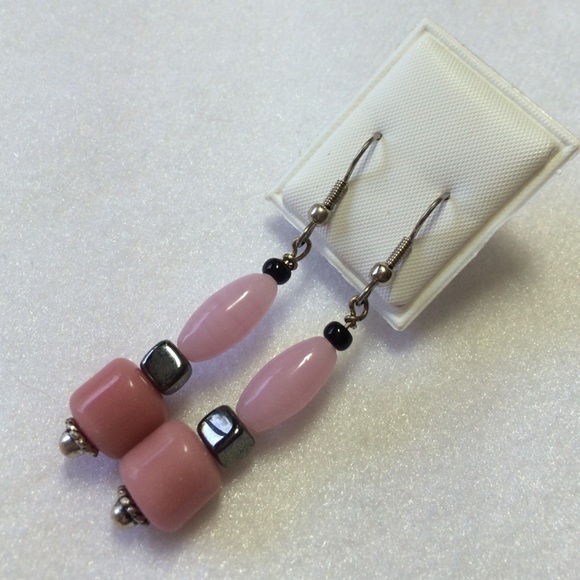 Lia Rosa | Jewelry | Handmade Ooak Glass Ceramic Hematite Earrings ...