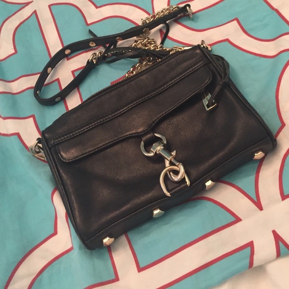 Rebecca Minkoff | Bags | Rebecca Minkoff Black Soft Leather Mini Mac ...