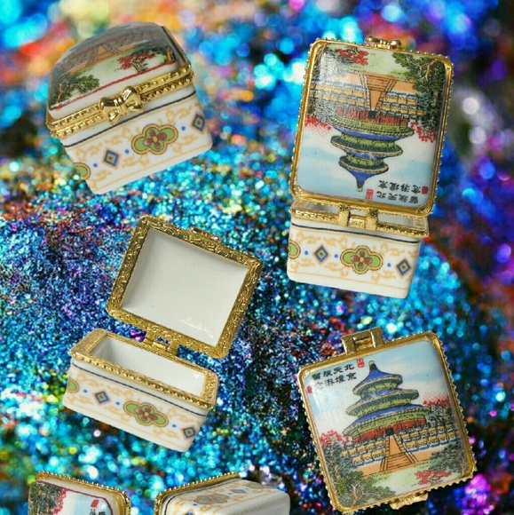 Jewelry | So Cute Porcelain Trinket Stash Box Small | Poshmark