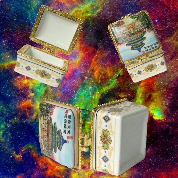 Jewelry | So Cute Porcelain Trinket Stash Box Small | Poshmark