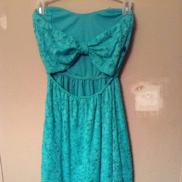 Rue21 | Dresses | Turquoise Mini Dress With Cut Out Back | Poshmark