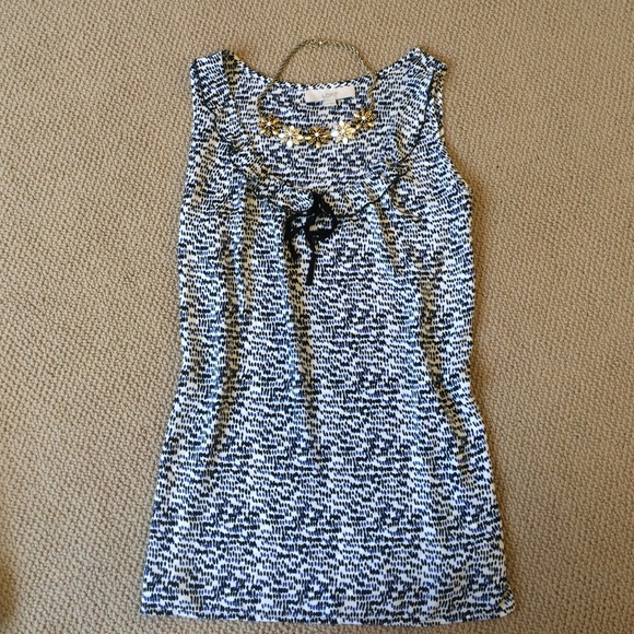 LOFT | Tops | Loft Ruffled Neck Shell | Poshmark