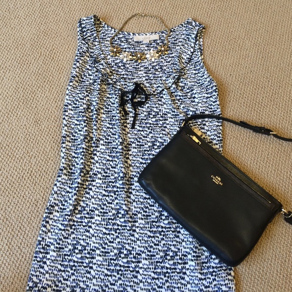 LOFT | Tops | Loft Ruffled Neck Shell | Poshmark