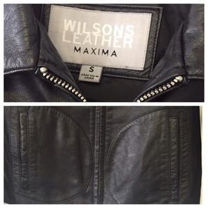 Wilsons Leather | Jackets & Coats | Wilsons Leather Maxima Black Moto ...