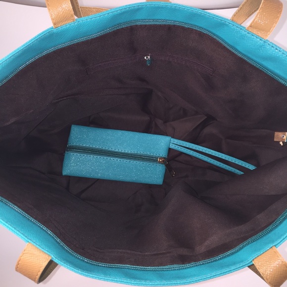 Bags | Teal Tote Bag | Poshmark