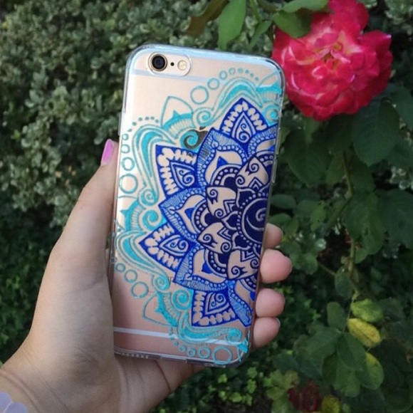 Accessories | Blue Henna Case | Poshmark
