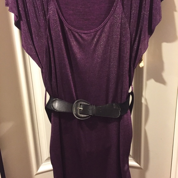 Dresses | Metallic Purple Dress | Poshmark