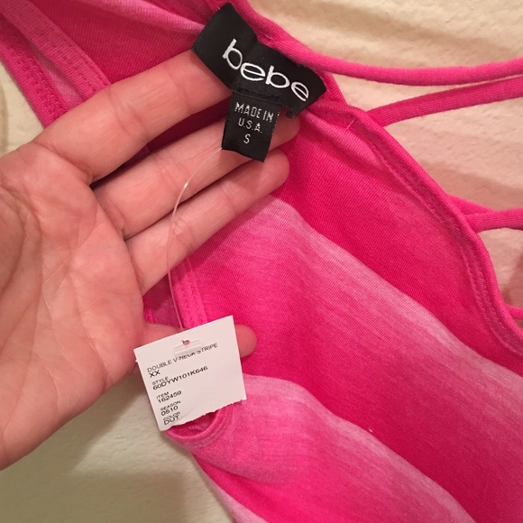 bebe | Tops | Bebe Pink Top | Poshmark