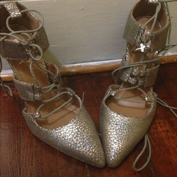 Primark | Shoes | Glittery Lace Up Pumps | Poshmark