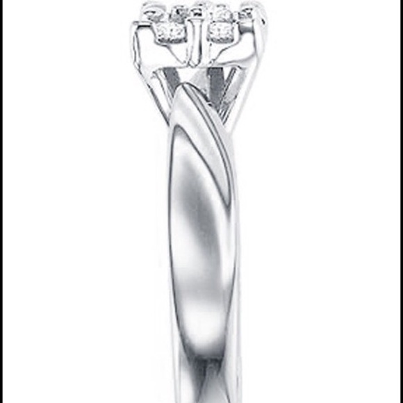 Jewelry | 1k White Gold Keepsake Diamond Engagement Ring | Poshmark