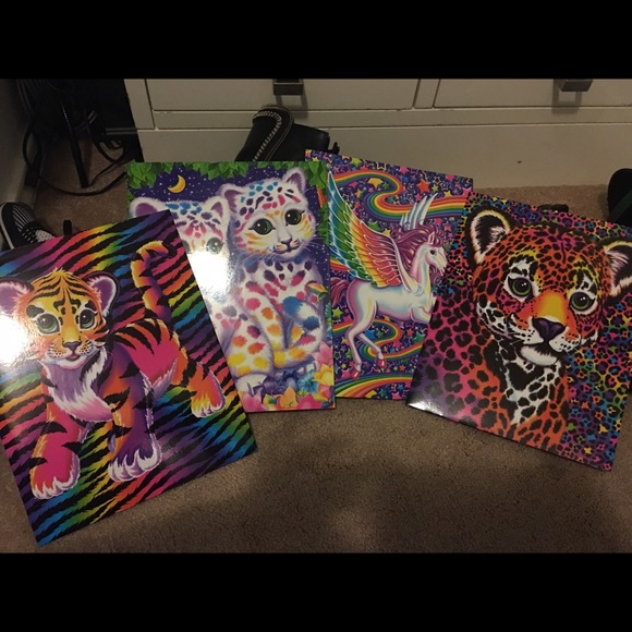 Lisa Frank | Office | 4 Lisa Frank Folders | Poshmark