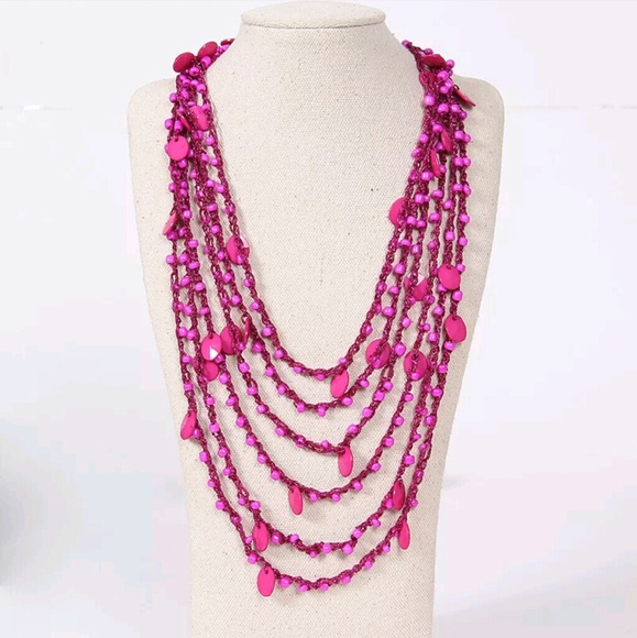 Jewelry | Handmade Multistrand Beaded Necklace | Poshmark