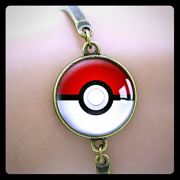 Jewelry | Pokemon Pokeball Cuff Glass Bangle Copper | Poshmark