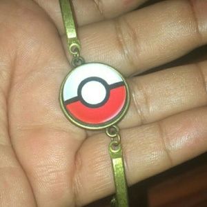 Jewelry | Pokemon Pokeball Cuff Glass Bangle Copper | Poshmark