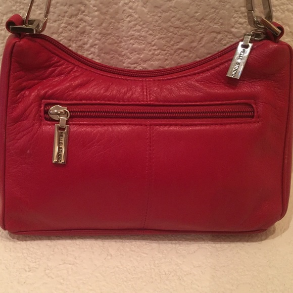 Red, Pelle Studio Wilson Leather Handbag - Gem
