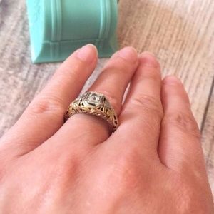 Vintage | Jewelry | Vintage Deco 3s 40s Engagement Diamond Ring | Poshmark