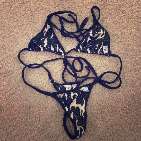 Malibu Strings Bikini | Swim | Malibu Gstrings Bikini Zebra | Poshmark