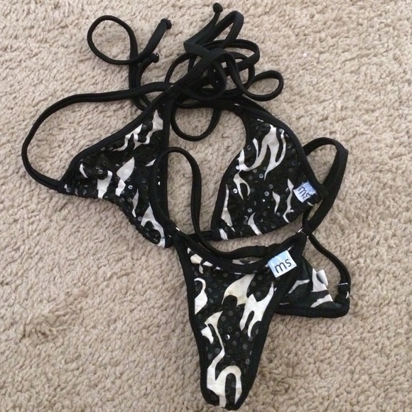 Malibu Strings Bikini | Swim | Malibu Gstrings Bikini Zebra | Poshmark