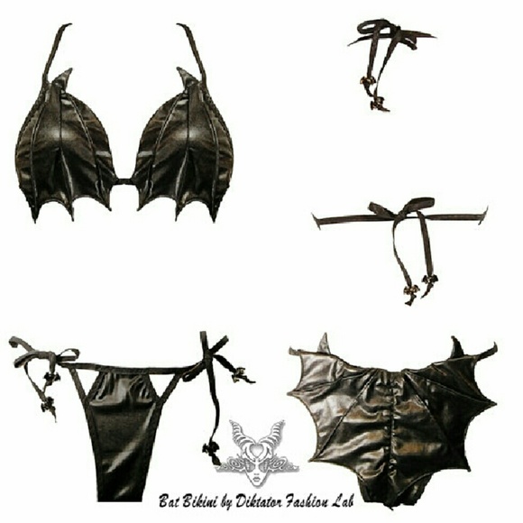 Swim | Vampire Bat Bra Panties Bloodbath Swimsuit | Poshmark