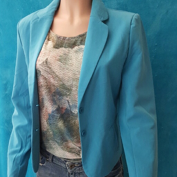 Jackets & Coats | Womens Turquoise Blazer | Poshmark