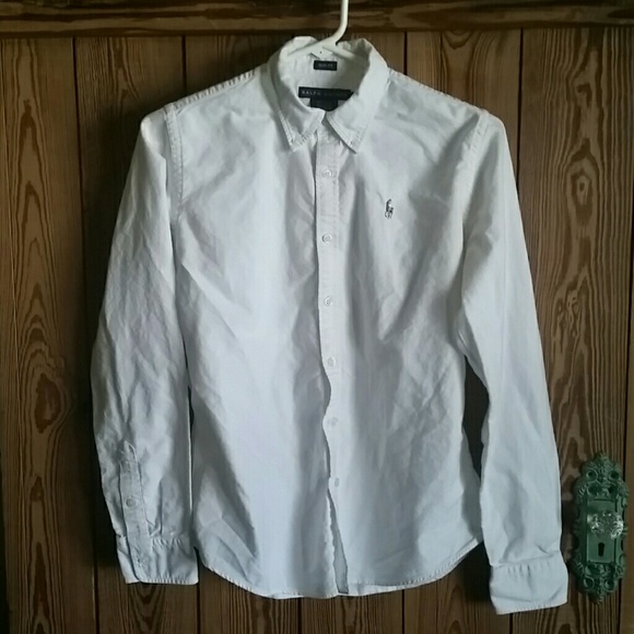 Ralph Lauren | Tops | Polo White Button Down Shirt | Poshmark
