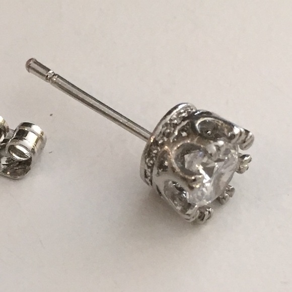 Jewelry | Princess Crown Faux Diamond Studs | Poshmark