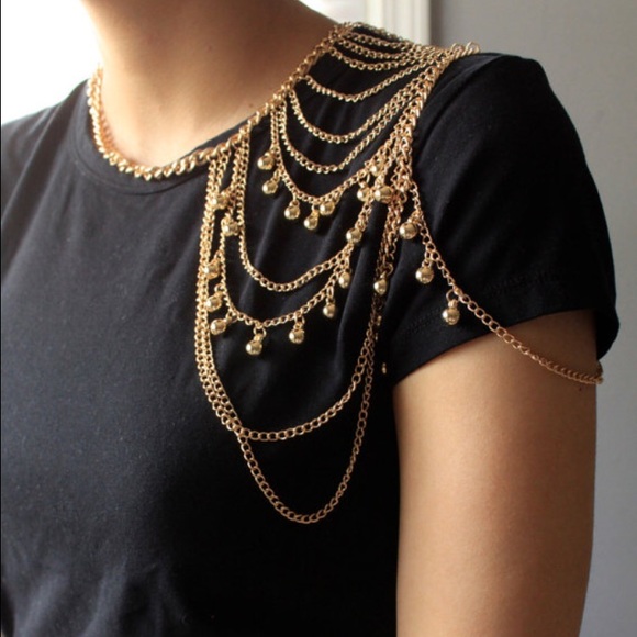 Jewelry | Gold Shoulder Chain | Poshmark