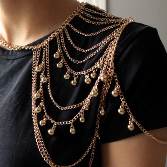 Jewelry | Gold Shoulder Chain | Poshmark