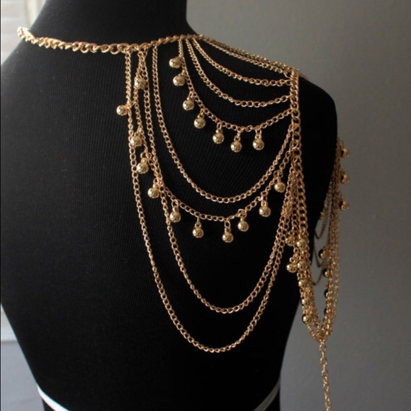 Jewelry | Gold Shoulder Chain | Poshmark