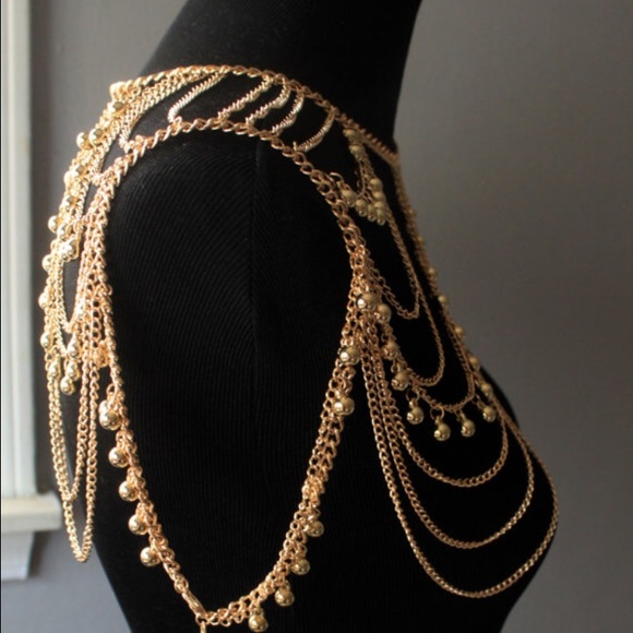Jewelry | Gold Shoulder Chain | Poshmark