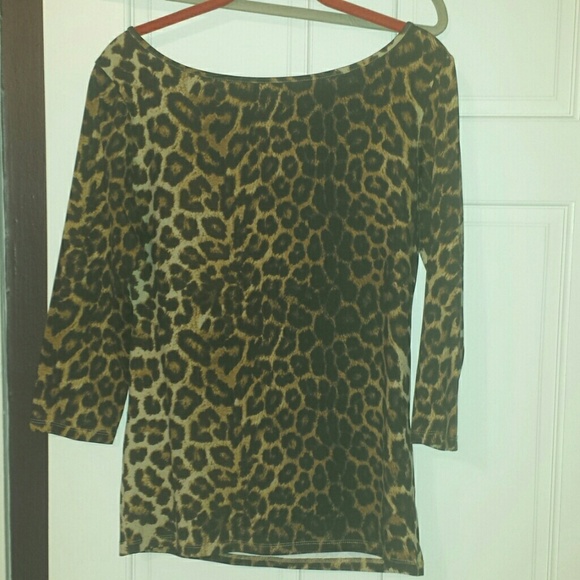 Zara | Tops | Zara Leopard Stretch Top New | Poshmark