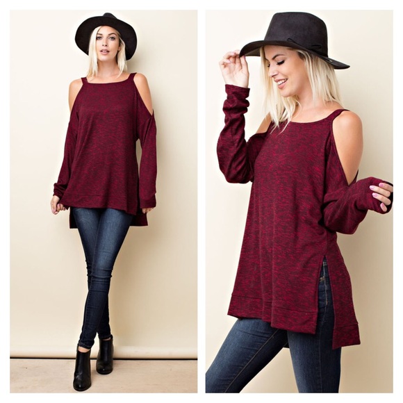 Tops | Cold Shoulder Cutout Top | Poshmark