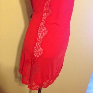Victoria's Secret | Intimates & Sleepwear | Victorias Secret Red Lace ...