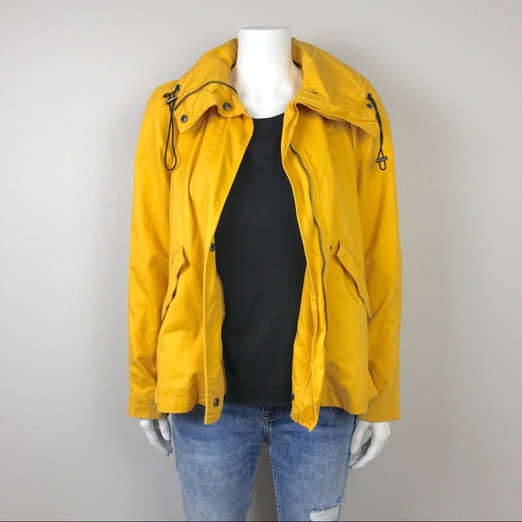 Zara | Jackets & Coats | Zara Yellow Outdoor Jacket | Poshmark
