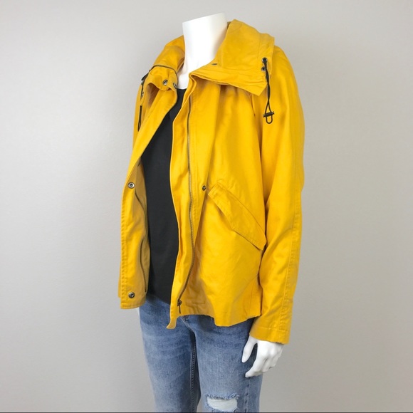Zara | Jackets & Coats | Zara Yellow Outdoor Jacket | Poshmark