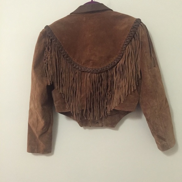 Jackets & Coats | Vintage Suede Fringe Cropped Jacket | Poshmark