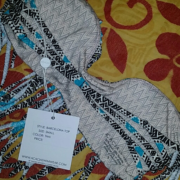 Acacia Swimwear Swim New Acacia Thai Swimwear Barcelona Bikini Top Rare Poshmark