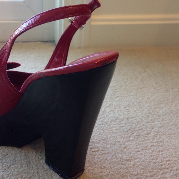 Jennifer Lopez | Shoes | Jennifer Lopez Sling Back Shoes Red | Poshmark
