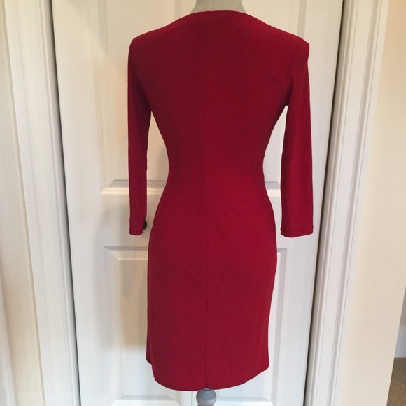 Chaps | Dresses | Chaps Red Dress Size Xs | Poshmark